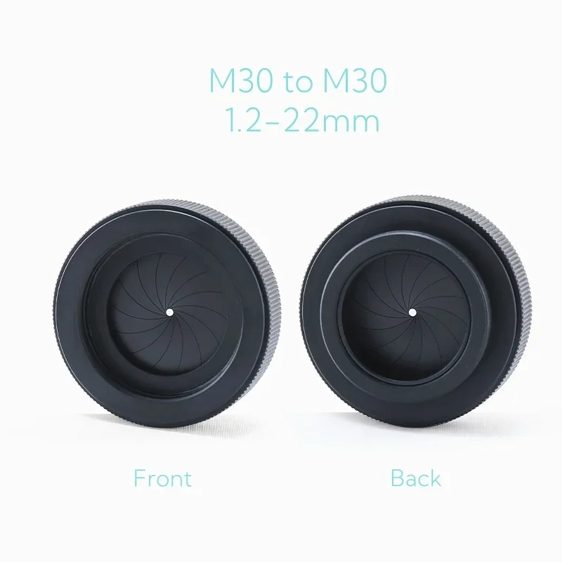 1-2-22mm-Iris-Diaphragm-M30-to-M30-Microscope-Camera-Adapter-Ring-Night ...