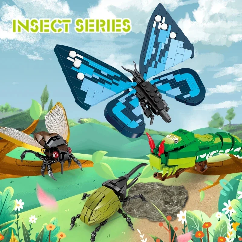 Butterfly-Insect-Story-Series-Building-Blocks-Cicada-Caterpillar ...