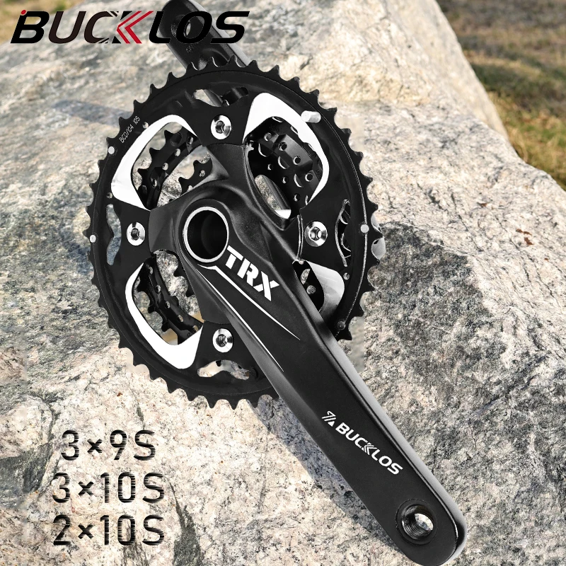 BUCKLOS 3*9S 3*10 MTB Crankset 104/64 BCD Mountain Bicycle Crankset 27S ...