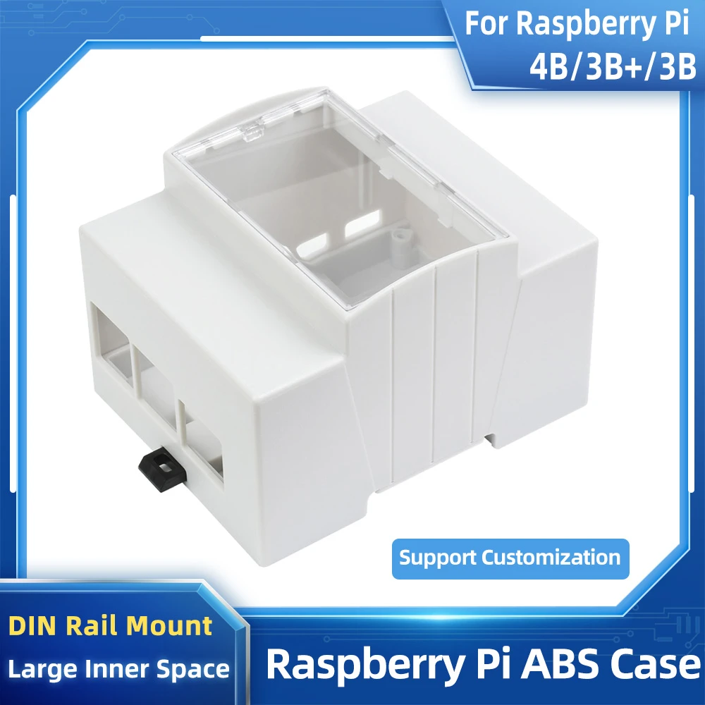 Raspberry Pi 4 Case 3.5 Hard Drive Bay | Abs Shell Protection Enclosure ...