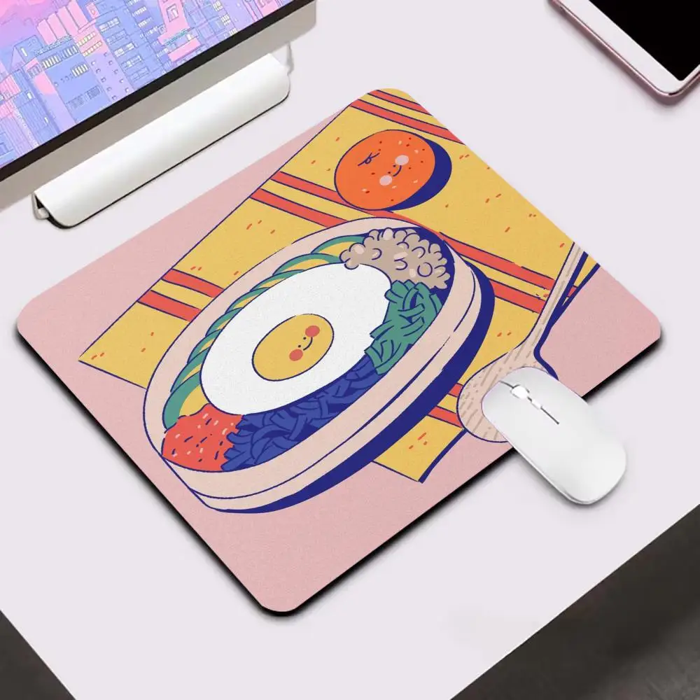 Anime food Mouse Pad 40X45 Large Square Computer Office Game Table Mats ...