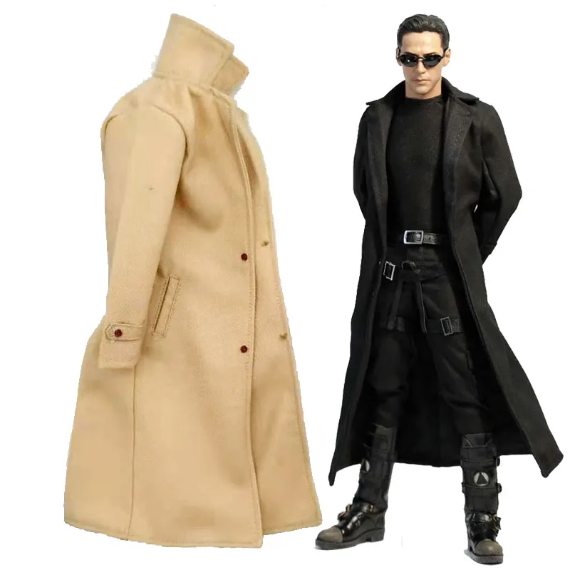 1/6 Scale Men's Long Trench Coat Windbreaker Jacket Models For 12in ...