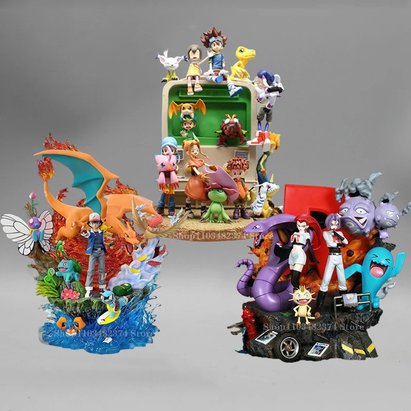 Statue-de-Famille-de-Dessin-Anim-Yagami-TapiercDigimon-Figurines-de ...