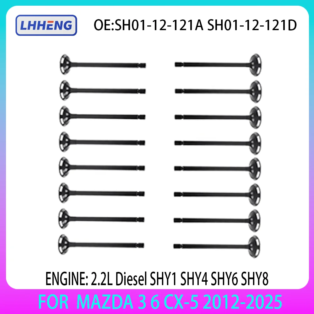 ENGINE Intake & Exhaust Valve Kit For 12-21 MAZDA 3 6 CX-5 2.2L L4 ...