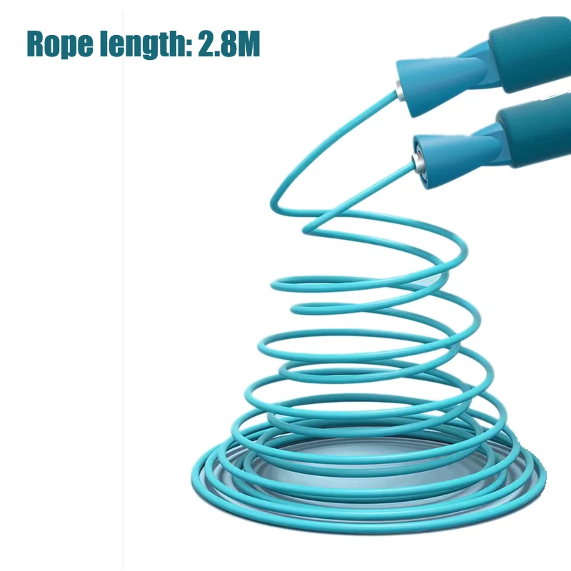 Skip-Rope-Fitness-Fat-burning-Jump-Ropes-length-2-8M-Non-Slip-Handle ...