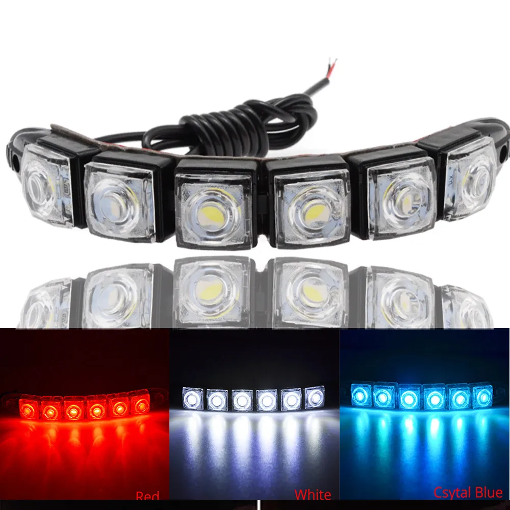Led Bulb Auto Led Flexible Silicone Led Daytime Running Light 6led With ...