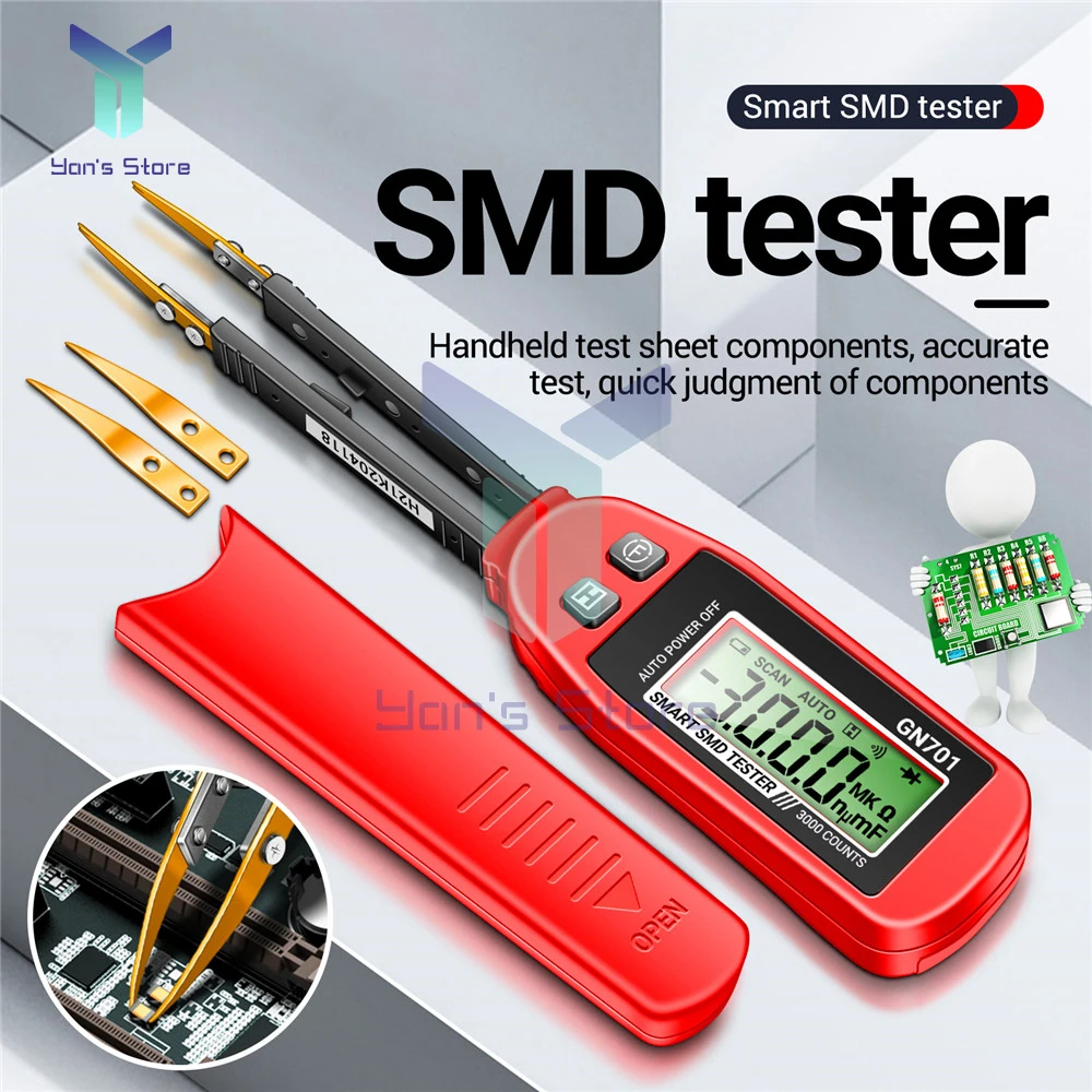 1Pcs-ANENG-GN701-Digital-Tweezers-Smart-SMD-Tester-Electrical ...