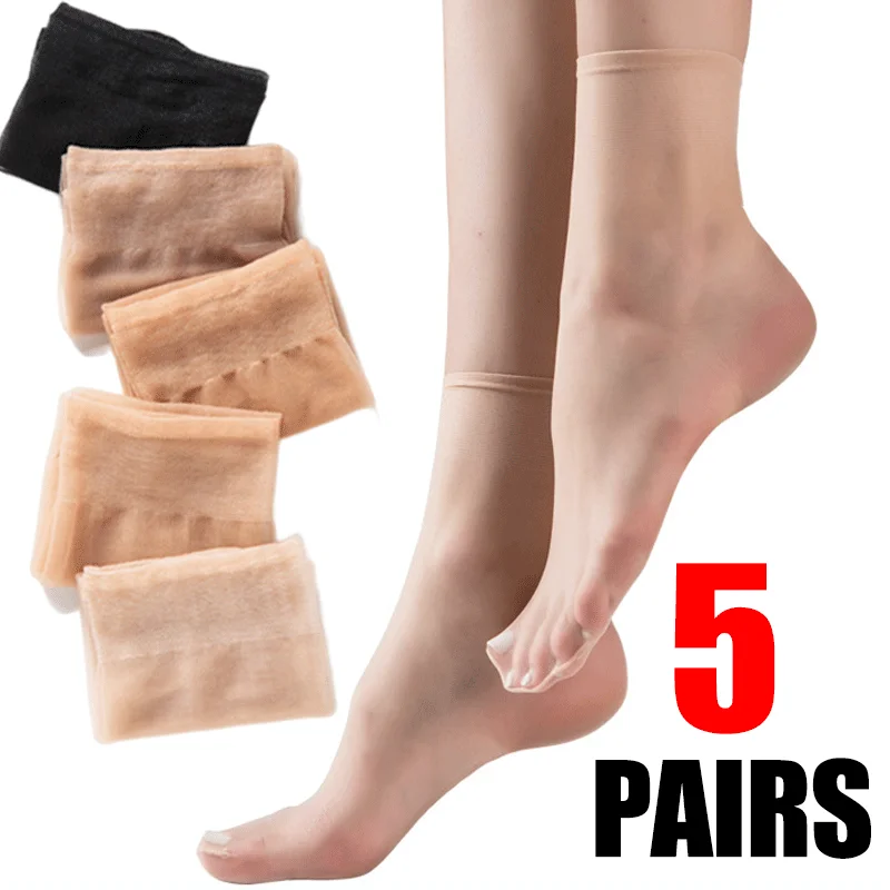 10PCS-Ultra-thin-Summer-Transparent-Socks-High-Quality-Women-Socks ...