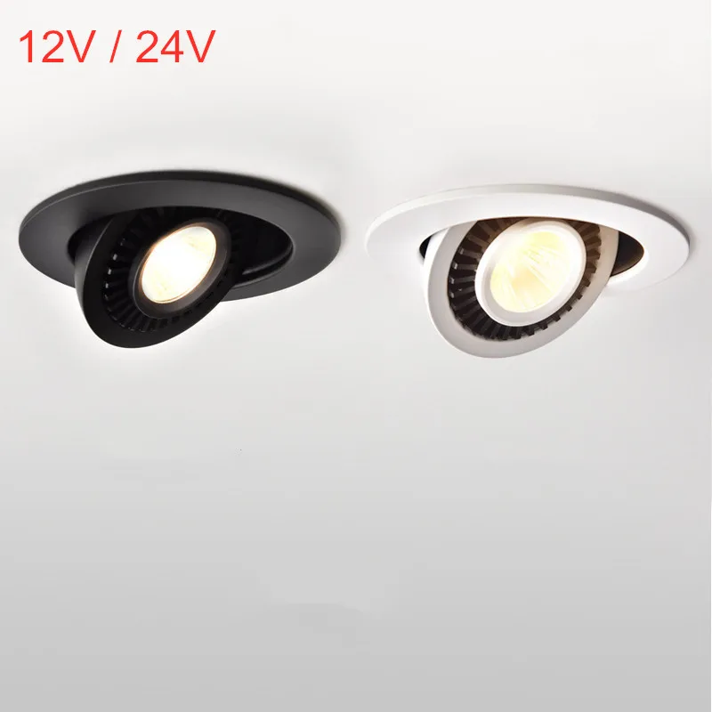 AC-DC-12V-24V-360-Rotatable-Angle-LED-Recessed-Downlight-5W-7W-10W-15W ...