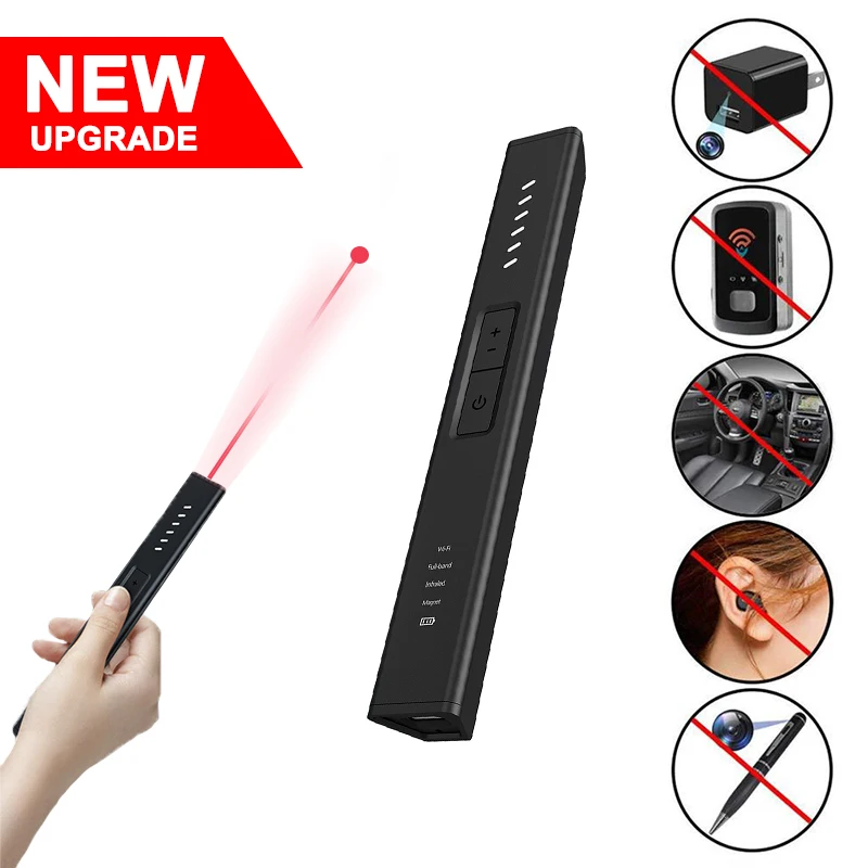 Mini-Hidden-Camera-Detector-Pen-Anti-Spy-Cam-RF-Infrared-Signal-Finder ...