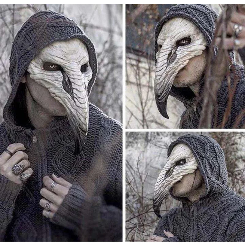 Halloween-Plague-Bird-Mouth-Carnival-Mask-Punk-Steam-European-Black ...
