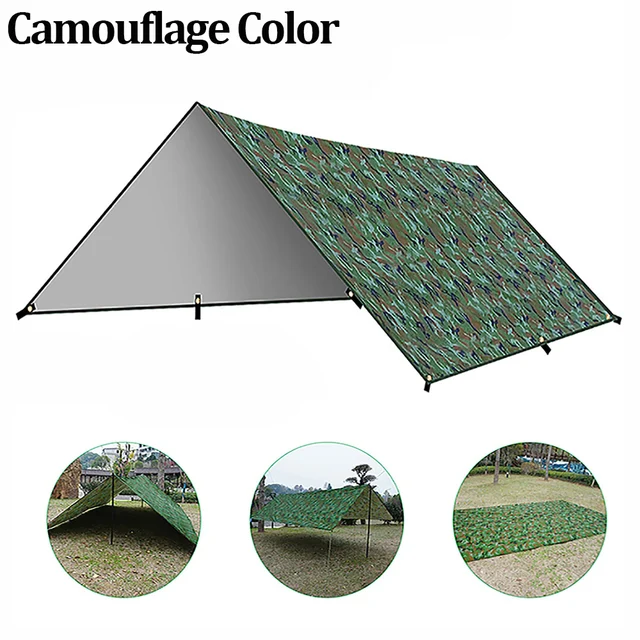 Outdoor Camping Tarp, Camping Tarpaulin Awning, Lightweight UV ...