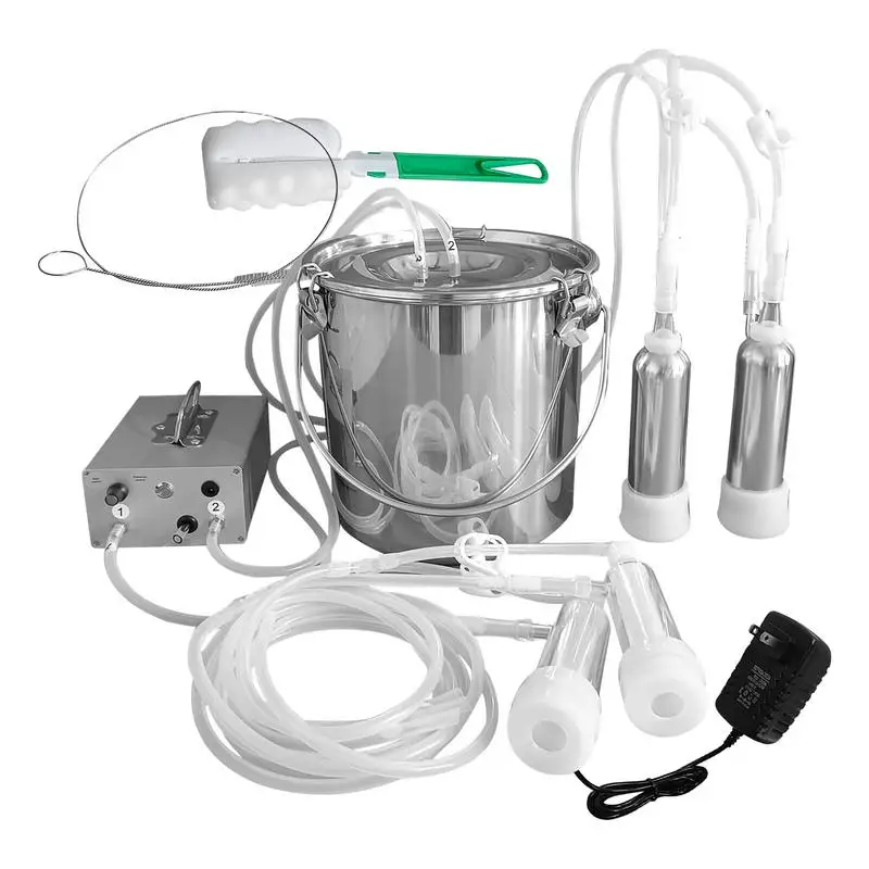 Goat-Milking-Machine-Portable-Electric-Milker-5L-Milk-Bucket-Food-Grade ...