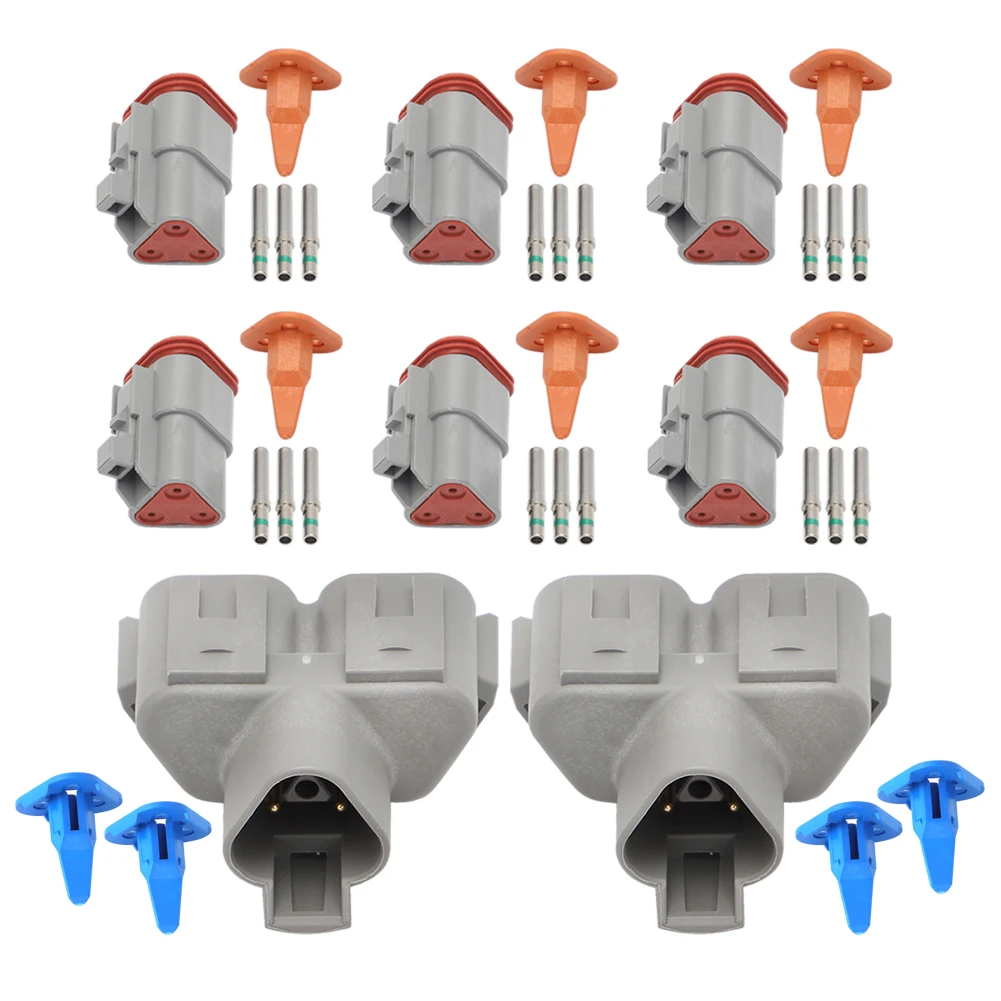 For-Deutsch-DT-Series-3-Way-Y-Connector-Receptacle-Kit-3-Pins ...