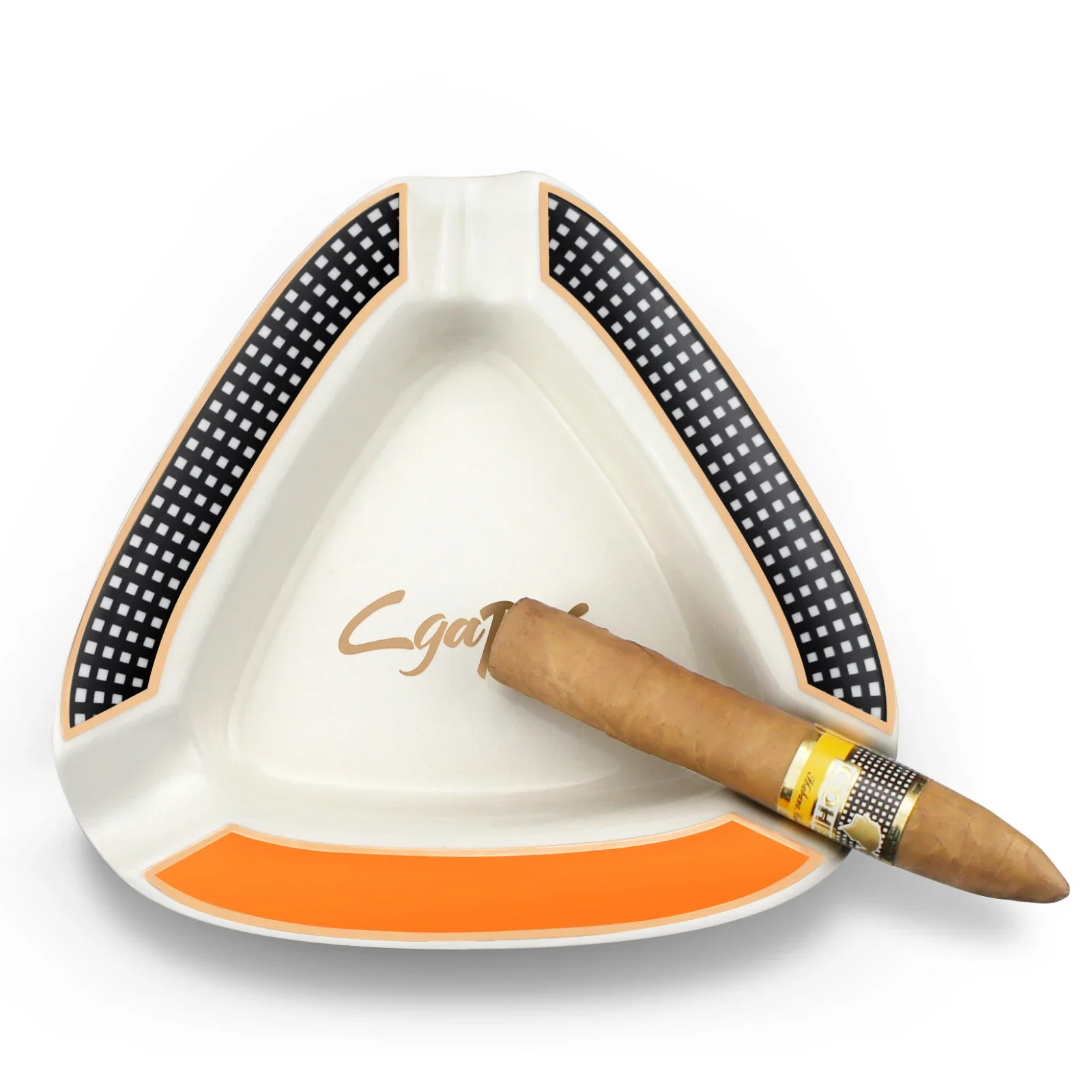 Cigar-Ashtray-Triangle-Portable-Ceramic-3-Cigars-Gadgets-Home-Cigar ...