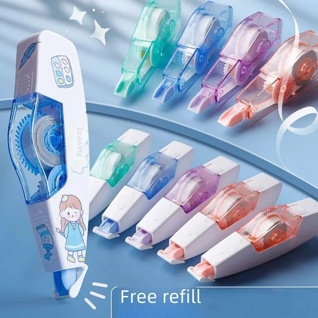 Cute-High-Aesthetic-Student-Mini-Correction-Tape-Silent-Replaceable ...