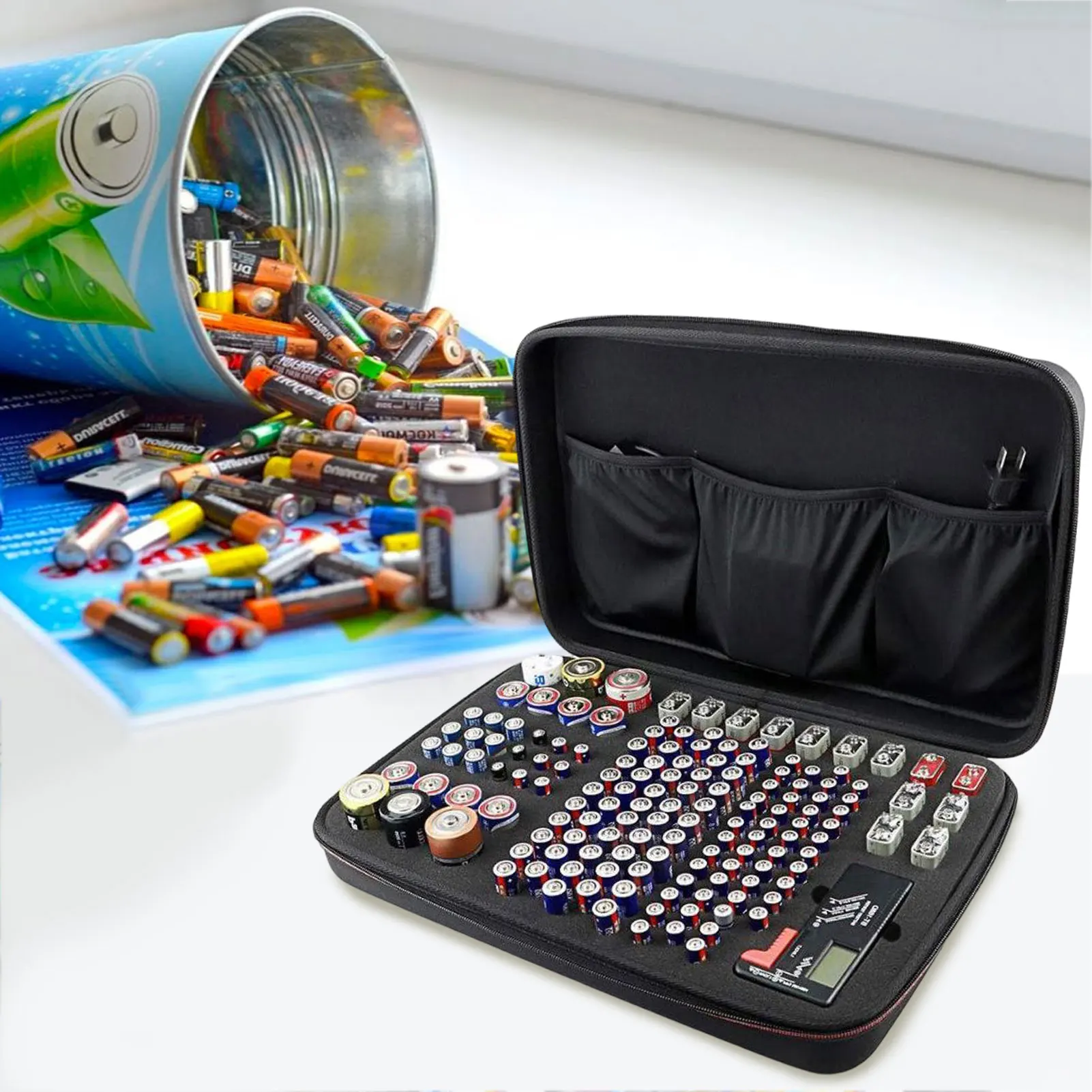 EVA-Battery-Organizer-Household-Battery-Holder-Storage-Case-With ...