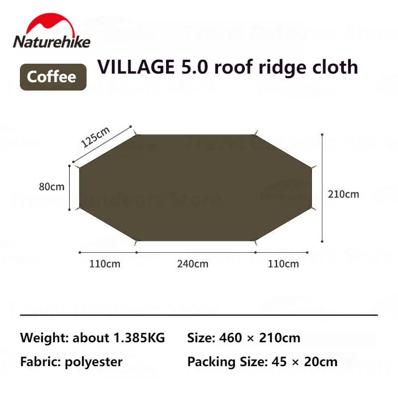 Naturehike Village 5.0/Village 13 Tent Ground Cloth Camping Automatic ...