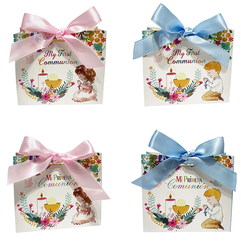 25-50PCS-First-Holy-Communion-Packaging-Gift-Bags-Cookie-Candy-Box ...