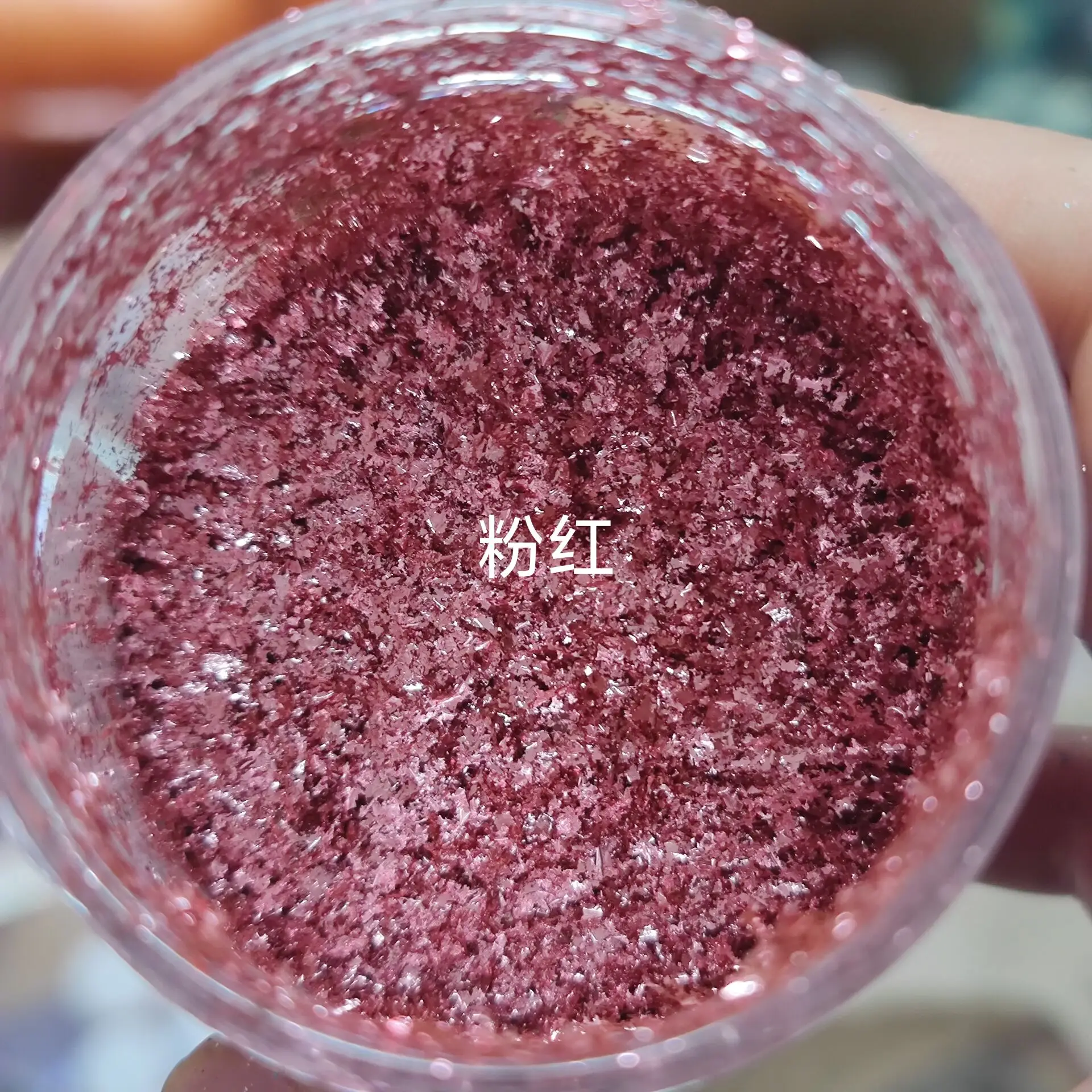 Super Chrome Solvent Resistance Metallic Candy PINK Color metal flakes ...