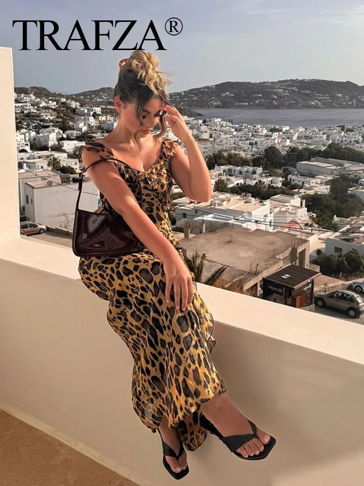 TRAF-Summer-Woman-Chic-V-Neck-Sleeveless-Backless-Slim-Beach-Party ...