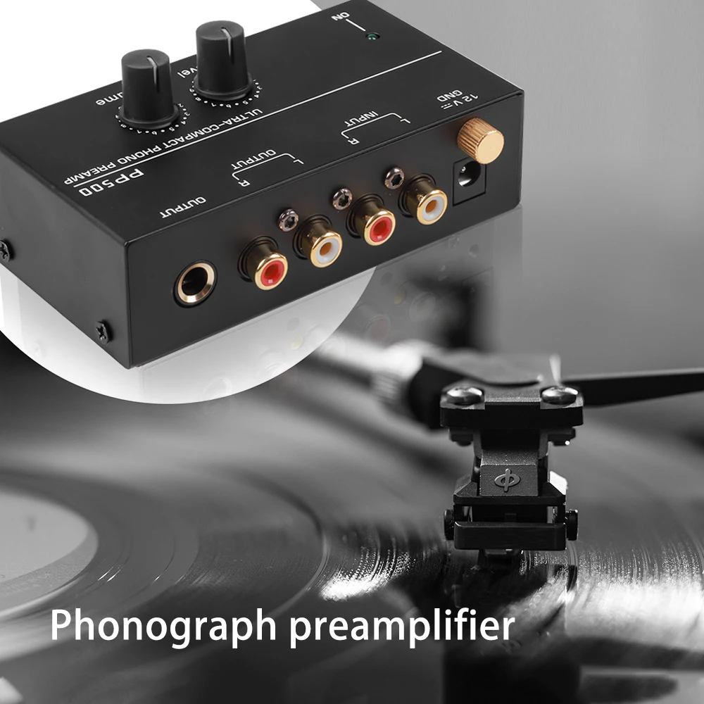 Ultra-Compact-Phono-Preamp-PP500-With-Bass-Treble-Balance-Volume ...