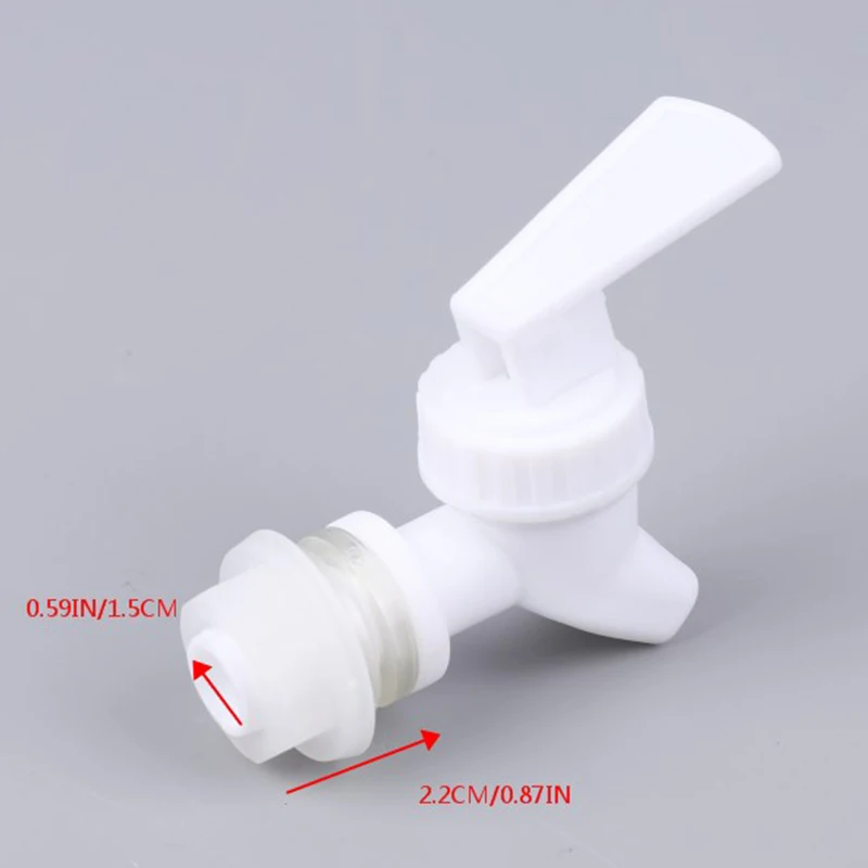 White grain 15mm Leak Proof Faucet Water Tap Glass Wine Bottle Jar ...