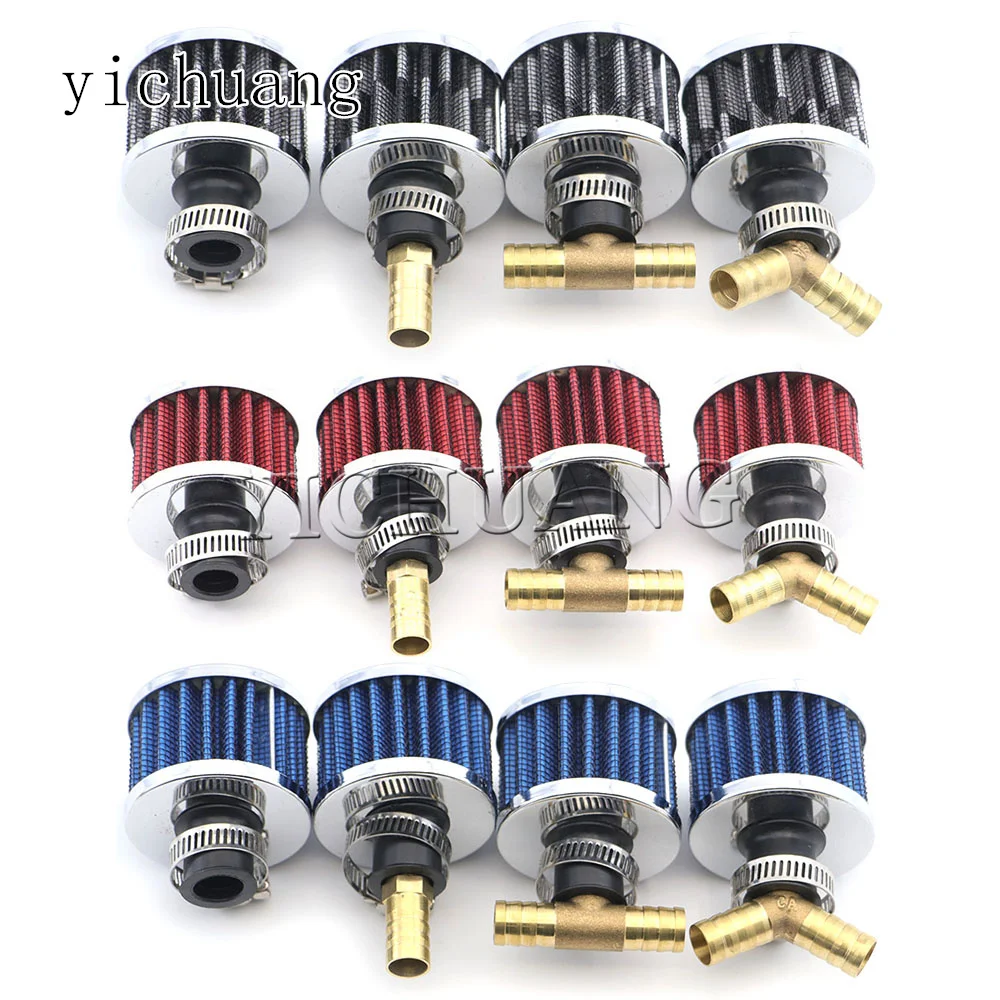 Motorcycle Mini 12mm Universal Filter For Cold Air High Flow Crankcase ...
