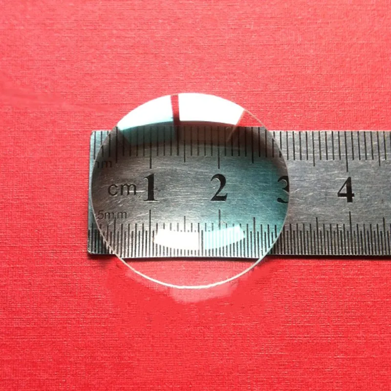 Optical Glass 30mm Double Convex Lens Focal Length 50mm Biconvex ...