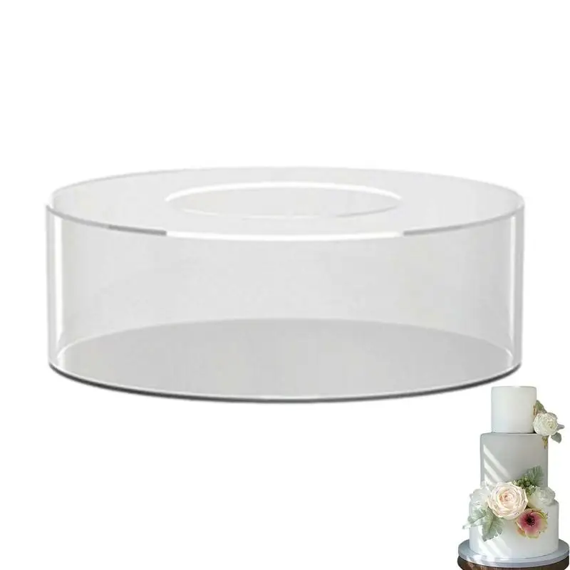 Acrylic Cake Stand Fillable Cake Pillar Stand Countertop Dessert ...