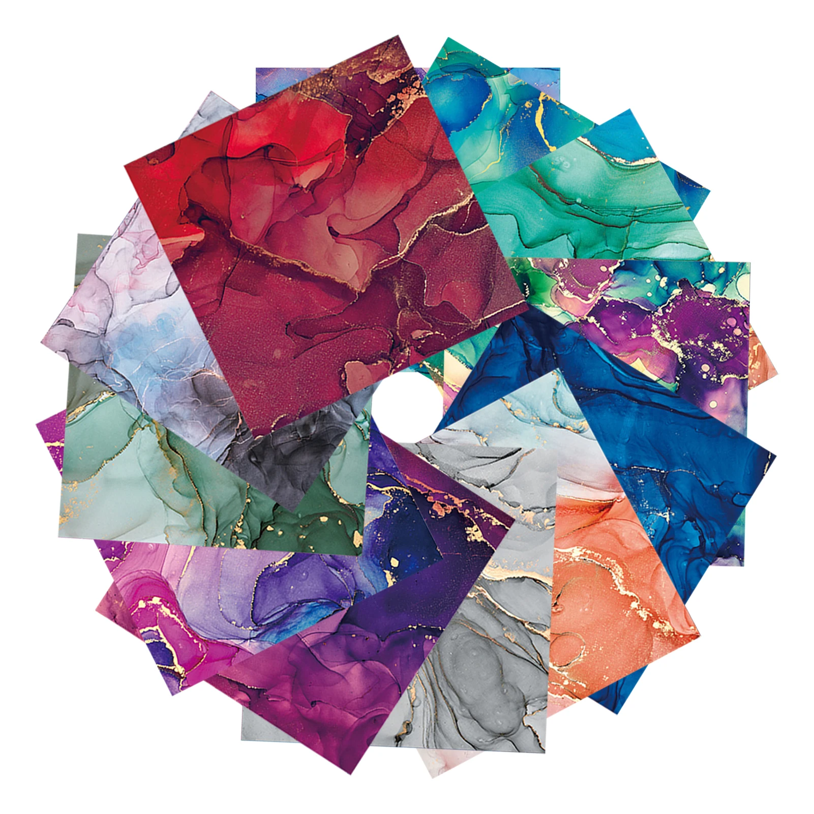 12-Sheets-Marble-AlcoholInk-Paper-Mixture-Scrapbook-Patterned-Paper ...