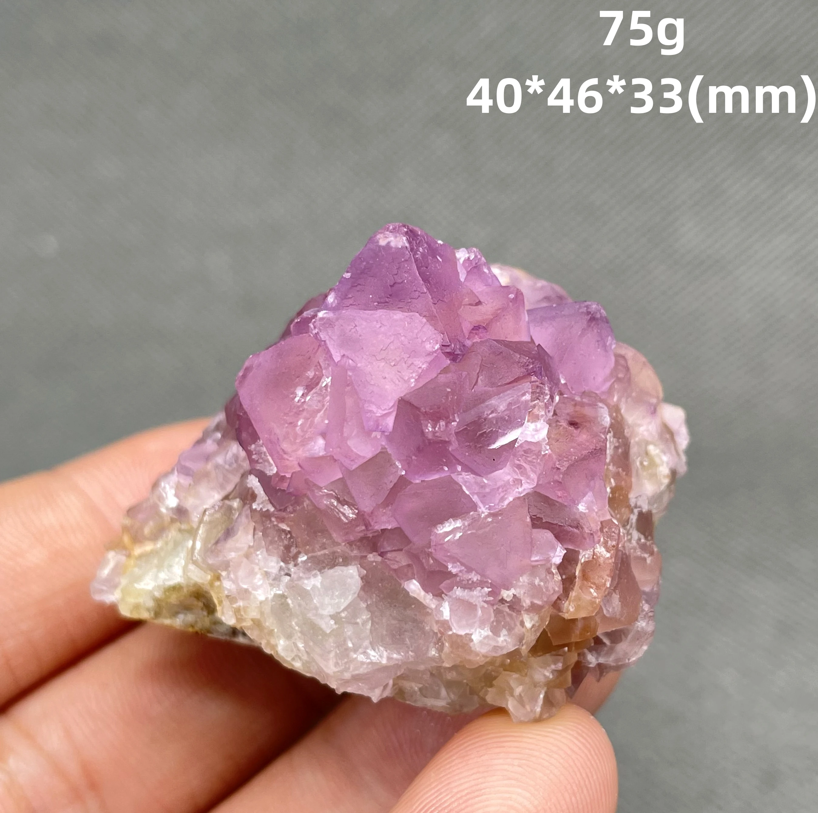 BEST! 100% Natural Zhejiang octahedron pink fluorite mineral specimen ...