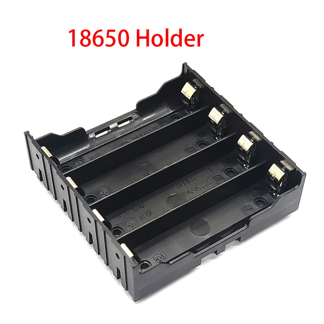 18650 Battery Holder With Pins 4*18650 Case 18650 Box For 4Pcs 18650 ...