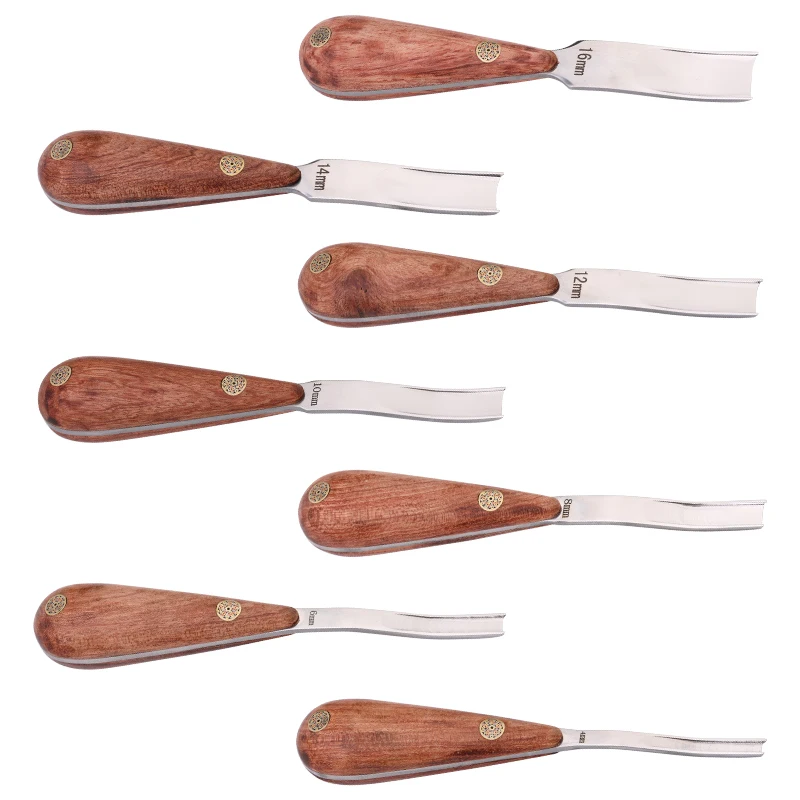 TLKKUE-Red-Sandalwood-Leather-Edge-Beveler-Skiving-Beveling-Knife-For ...