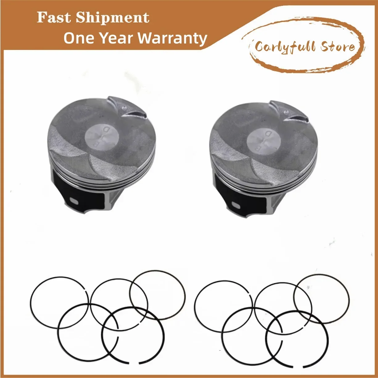 2 Sets Motorcycle Engine Bore Size 83mm Piston Ring Kit For CFMOTO ...