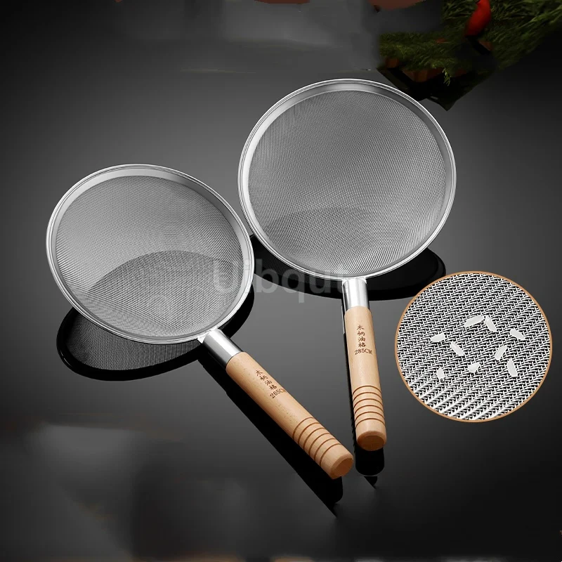 long handle mesh Strainers Stainless Steel net Colander Soup Skimmer ...