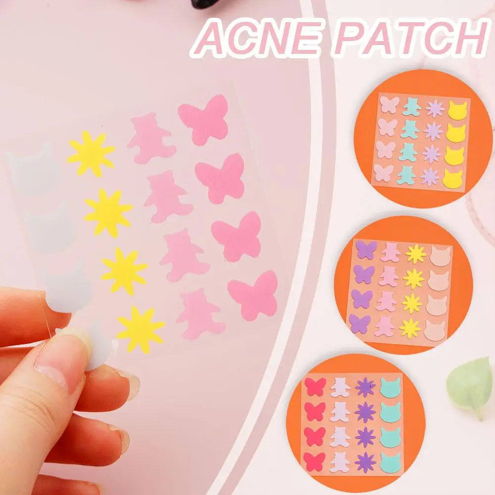 1-Sheet-Colorful-Cute-Star-Heart-Shaped-Acne-Treatment-Pimple-Patch ...