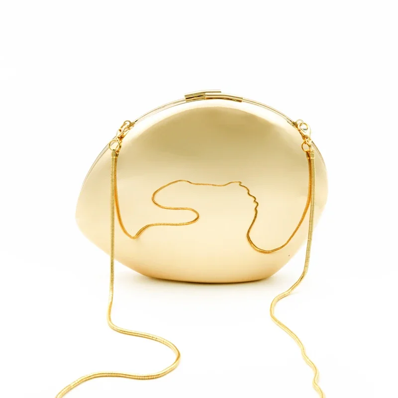 Women-metal-silver-gold-shell-bag-cute-Evening-Clutch-Bag-with-strap ...