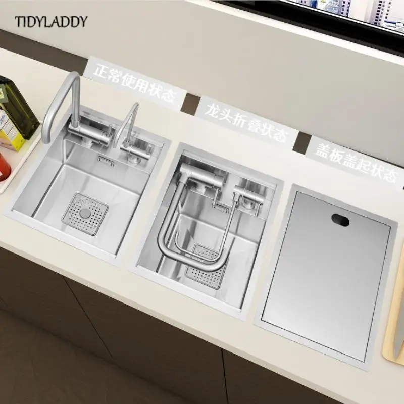 Nanometer-Black-Sliver-Hidden-Kitchen-Sink-Invisible-Sink-for-Bar-304 ...