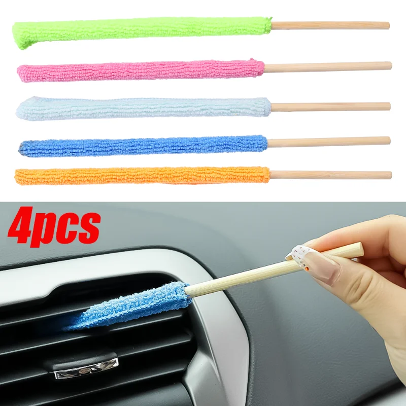 Microfiber-Car-Detail-Cleaning-Brush-Long-Handle-Air-Conditioner-Blind ...