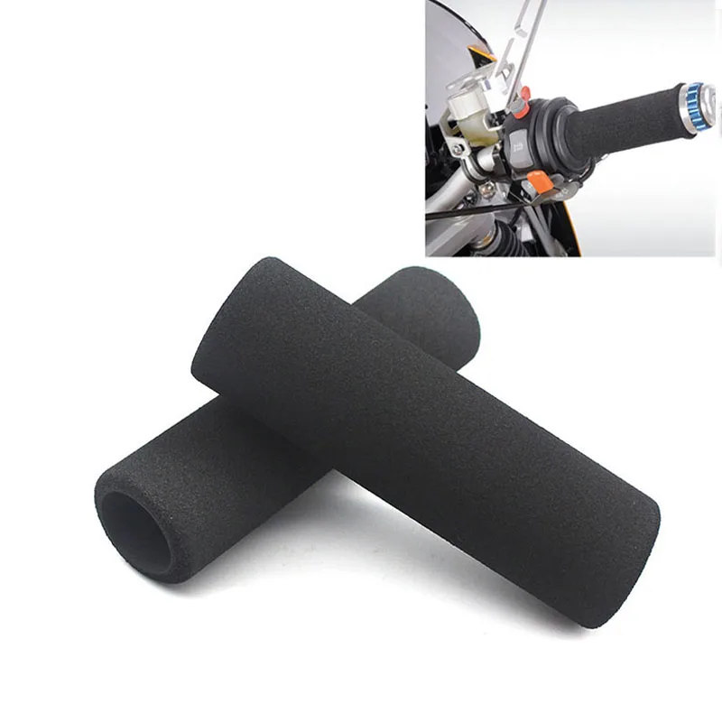 2pcs-Motorcycle-Grip-Black-Cover-Universal-Foam-Grips-Cover-For-BMW ...