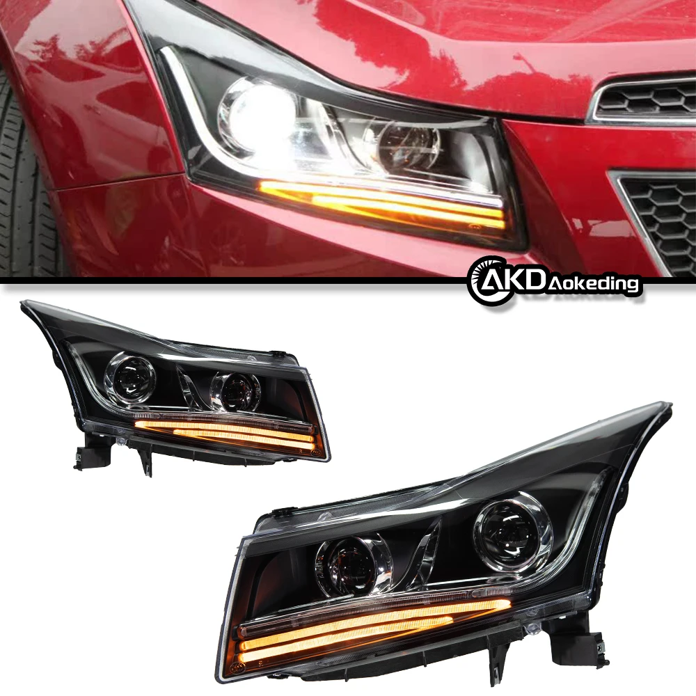 Auto Parts For Chevrolet Cruze Headlights 2009-2014 latest Styling LED ...