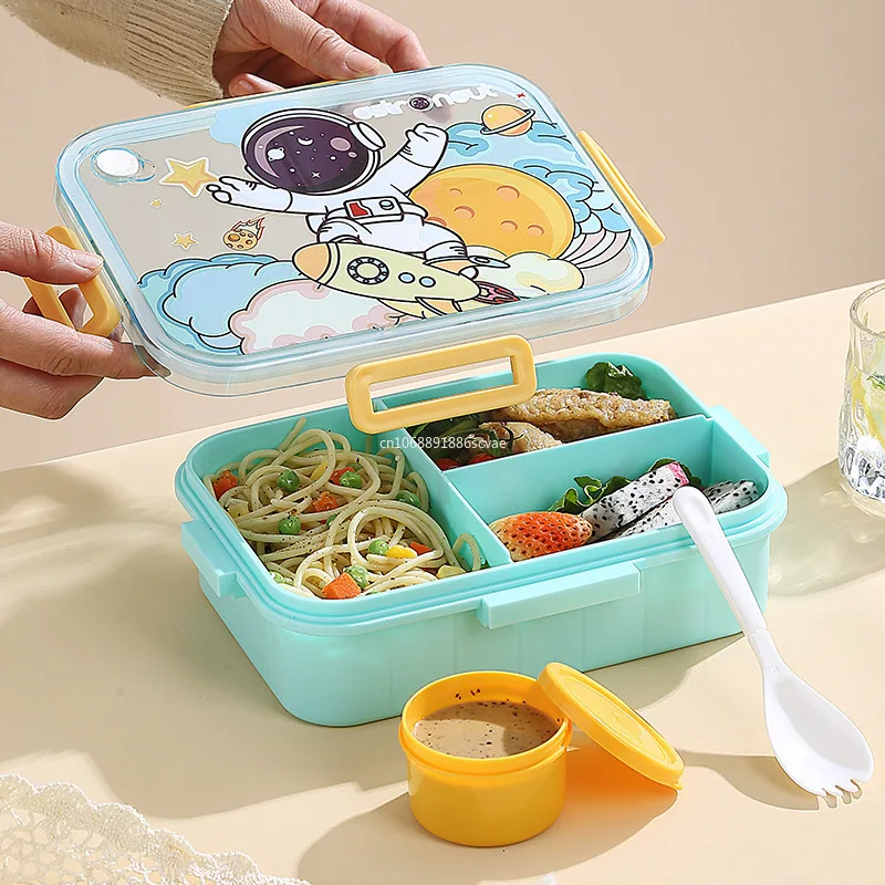 Cute Lunch Box for Kids Girls Boys with Compartments Bento Lunchbox ...