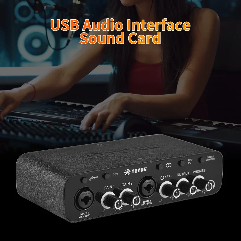 USB-Audio-Interface-for-Recording-Professional-Sound-Card-with-Dual-XLR ...