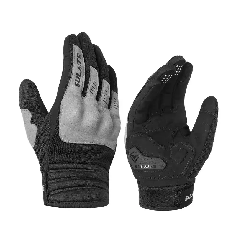 Breathable Full Finger Motorcycle Gloves Non-slip Wear-resistant ...