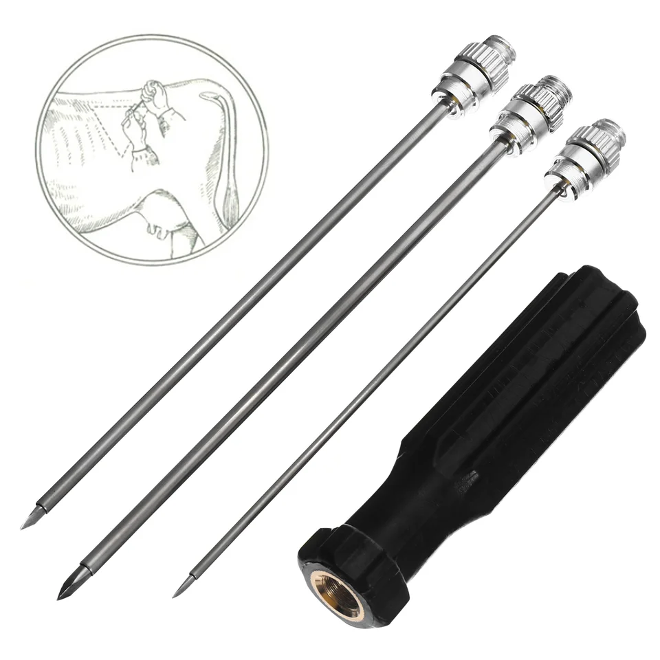 Cattle Prod For Dogs With Cannula Stainless Steel Cattle Trocar