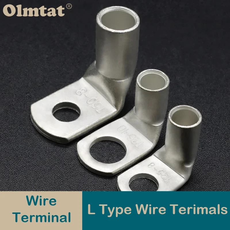 10-50pcs-Wire-Terminal-L-type-Right-Angle-90-Degree-Bend-Nose-T6-10-16 ...