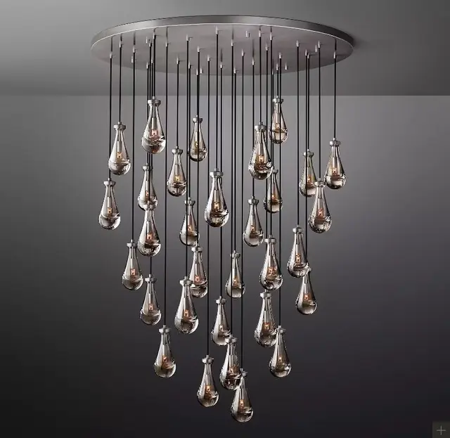 Lewor Raindrop Chandelier - Lewoer Lighting