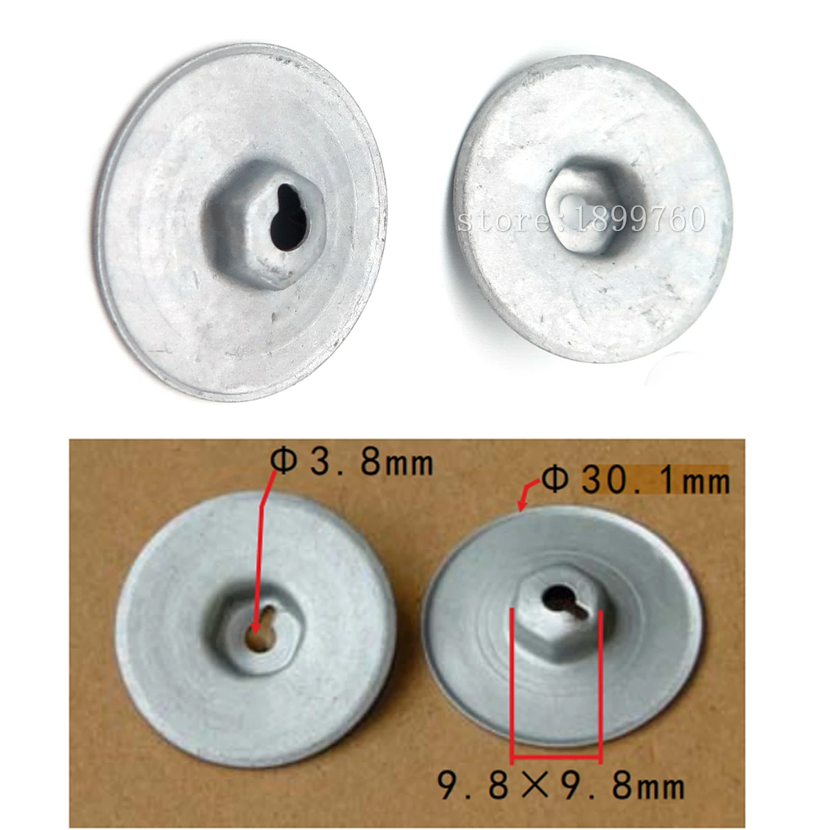 50-100x-OEM-Hex-Head-Heat-Shield-Body-Chassis-Nut-Auto-Metal-Fastener ...