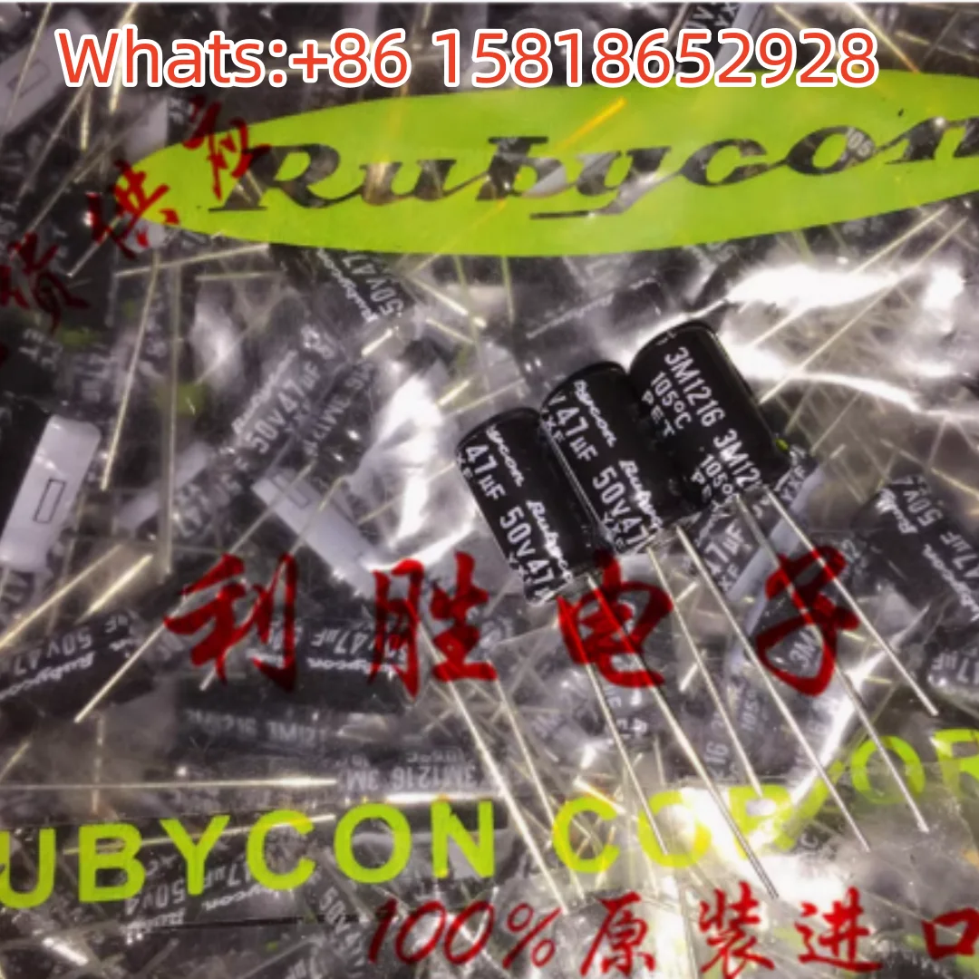 50pcs 47UF 50V Japan Ruby RUBYCON Capacitor 50V47UF 6*11 YXF High ...